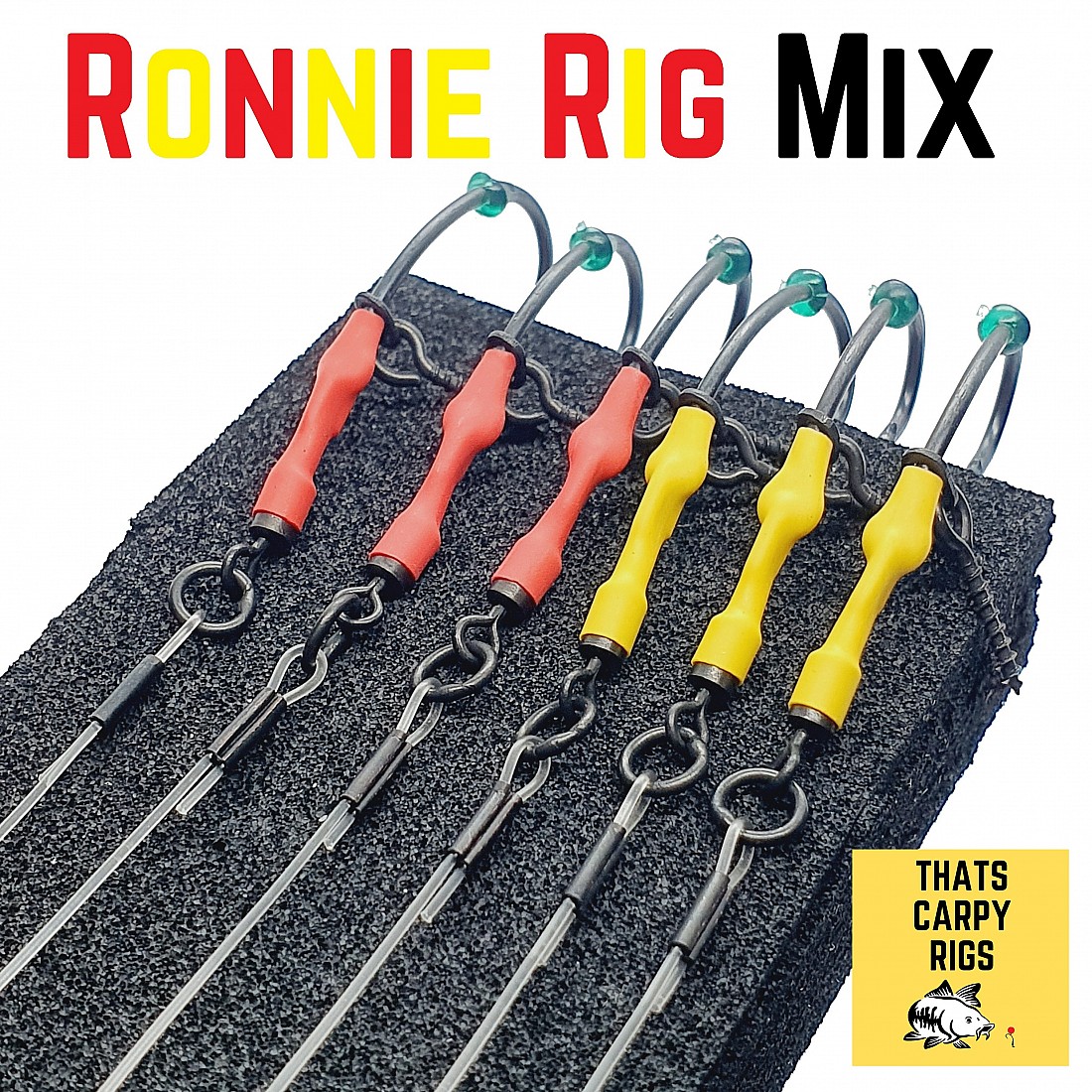 6 x Ronnie Rigs Combo - Professionally Tied Carp Rigs